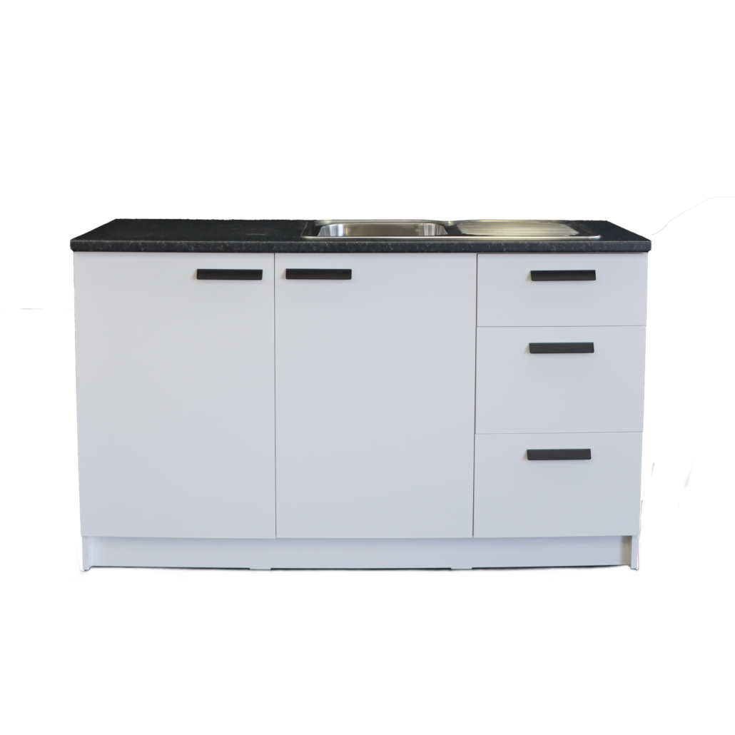 Kitchenette Unit 1500mm with Laminate Benchtop & Sink - Kiwi Cabinets ...