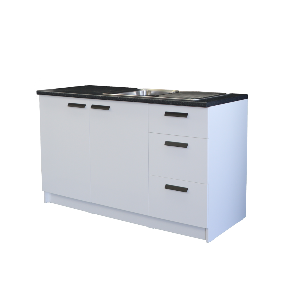 Kitchenette Unit 1500mm with Laminate Benchtop & Sink - Kiwi Cabinets ...